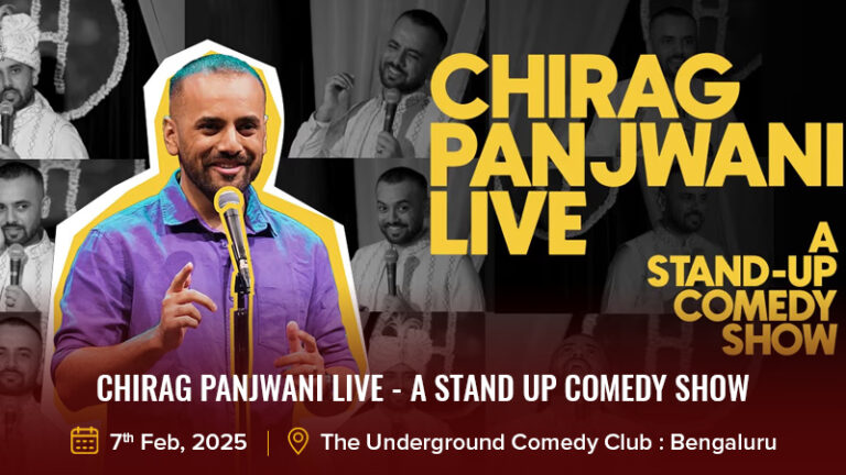 Chirag Panjwani Live – A Stand up Comedy show - Dazzlerr